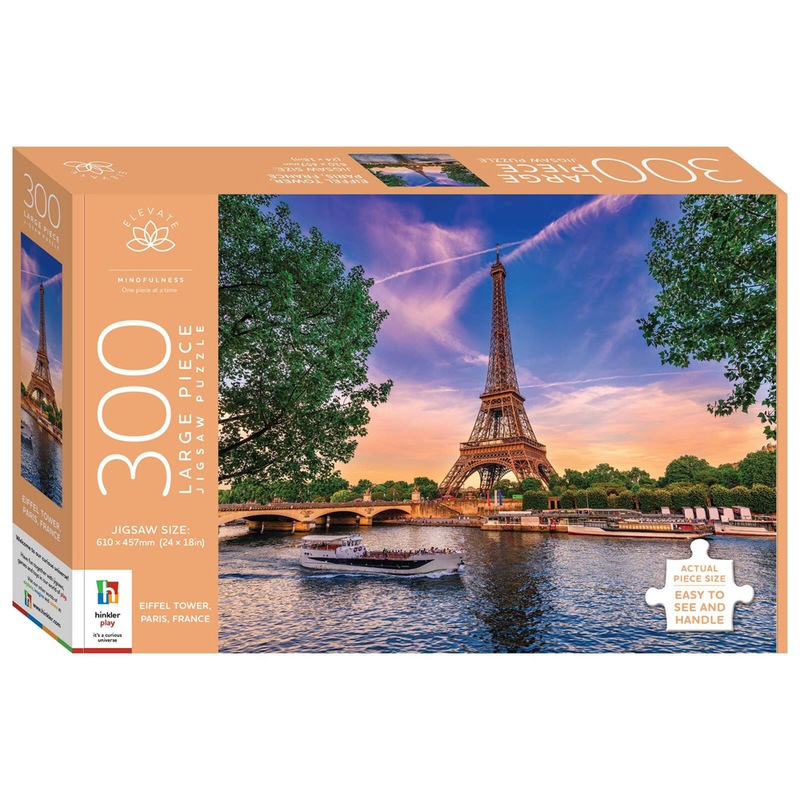 Buy 300pc Elevate Family Jigsaw Puzzle Game Eiffel Tower Paris France 61x46cm - MyDeal