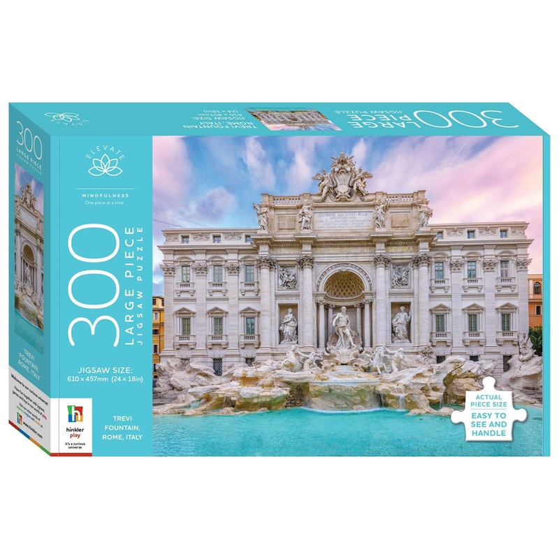 Buy 300pc Elevate Family Jigsaw Puzzle Game Trevi Fountain Rome Italy 61x46cm - MyDeal