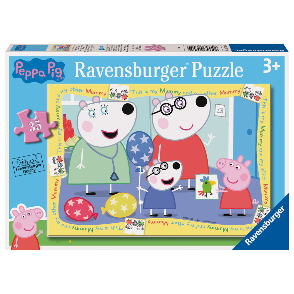 Buy 35pc Ravensburger Peppa Pig Is Back Floor Jigsaw Puzzle Kids ...