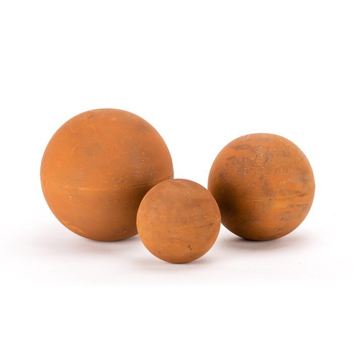 Buy 3pc Ball Mild Steel Rust Outdoor Ornament Yard/Patio Garden Home ...