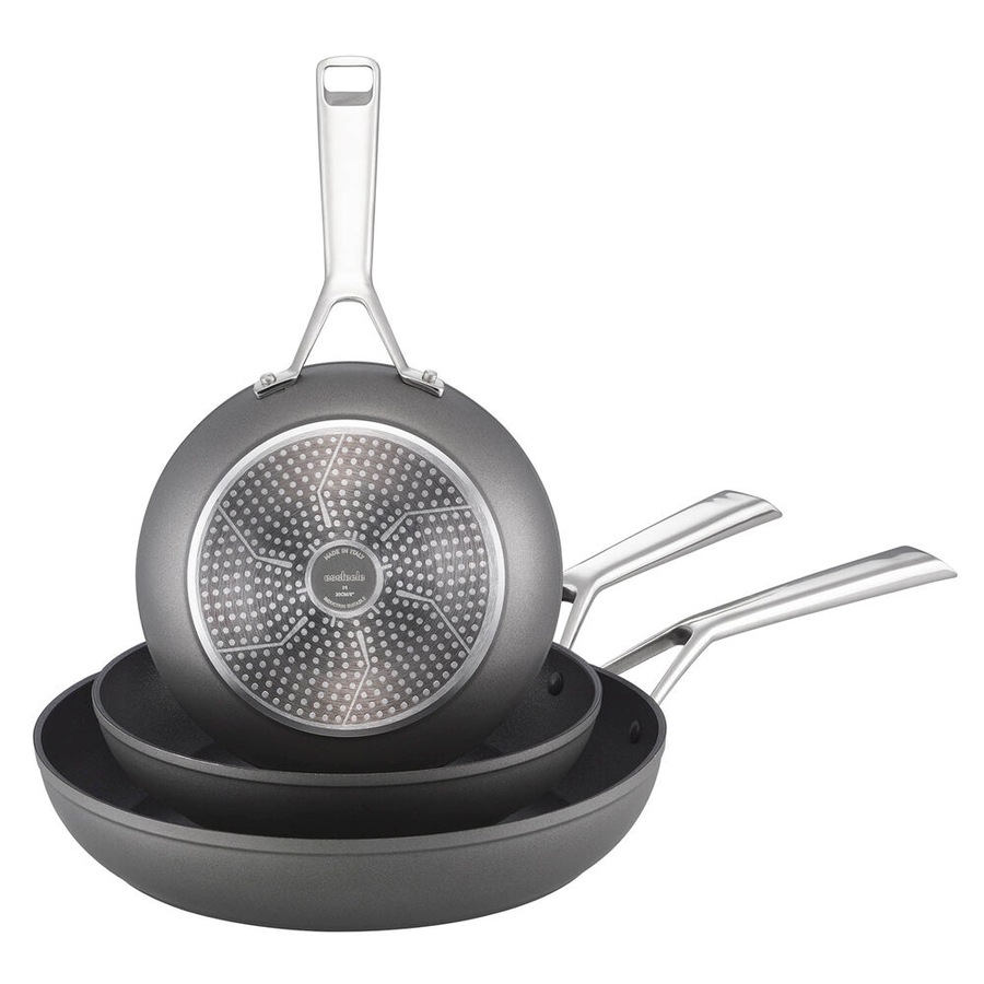 Buy 3pc Essteele Per Bellezza 20/24/30cm Non-Stick Open Skillet Triple ...
