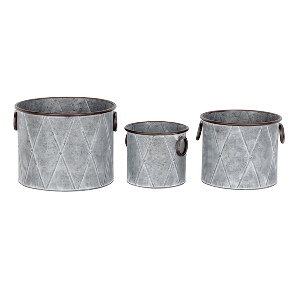 Buy 3pc Pot Diamond Plant/Flower Container Home/Garden Planter Yard ...