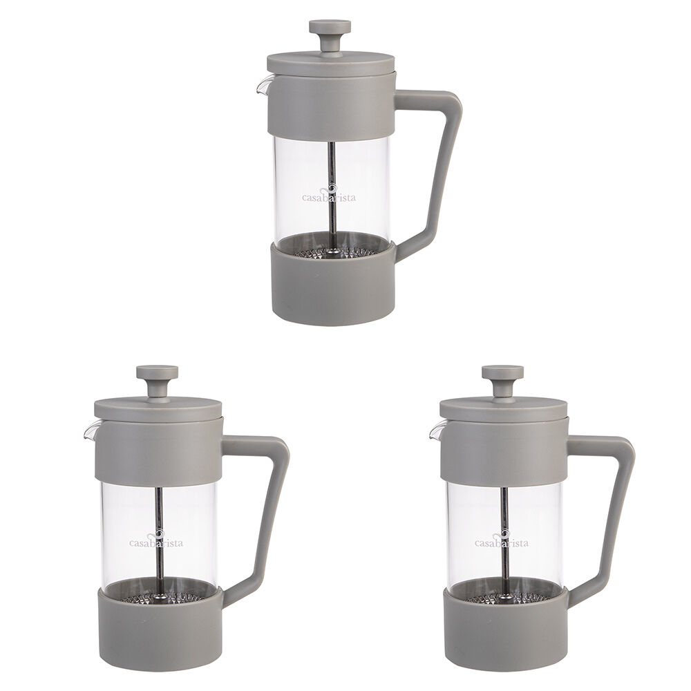 Buy 3PK Casabarista Oslo Accent Stainless Steel Coffee Plunger 3 Cup ...