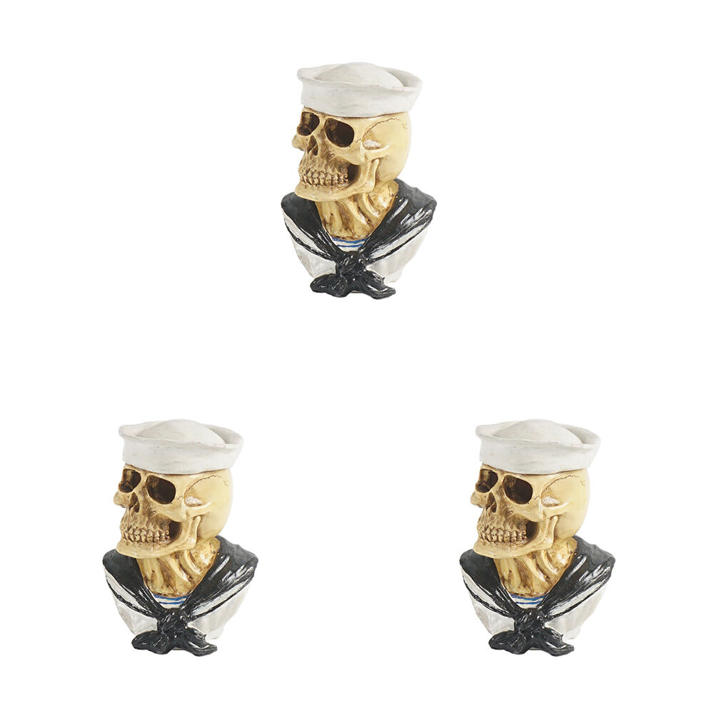 Buy 3PK Dudley's World Of Pets Sailor Skull Aquarium/Fish Tank ...