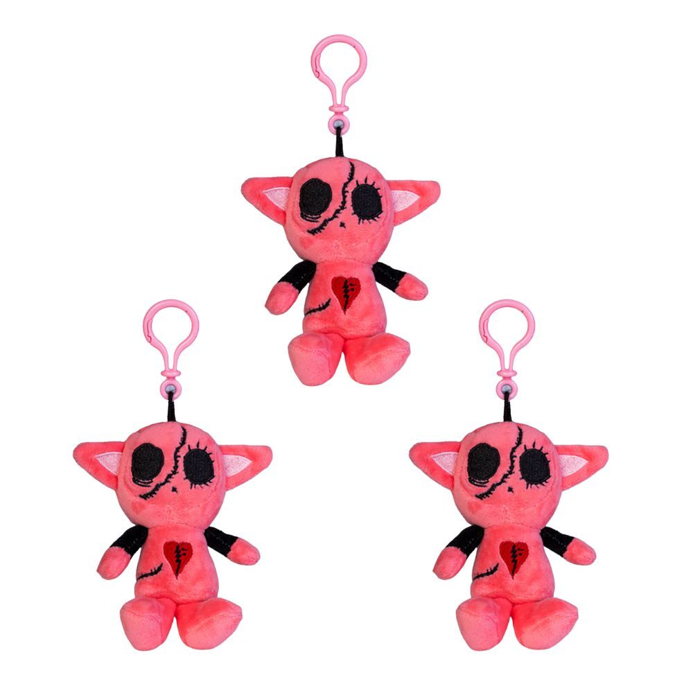 Buy 3PK Gus Fink Studio Plush Keychain Skull Kitix Hanging Bag ...