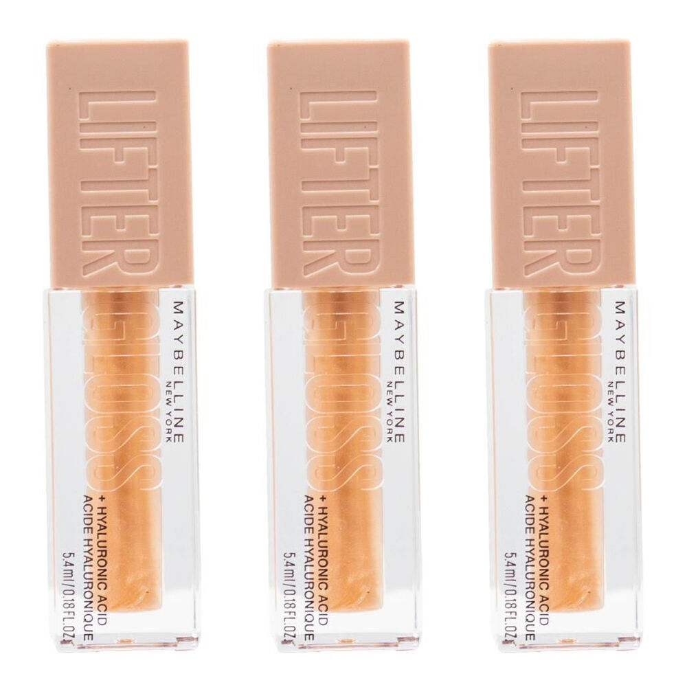 Buy 3PK Maybelline Newyork LifterGloss Hydrating Shine Lip Gloss 5.4ml Sun 20 - MyDeal Australia