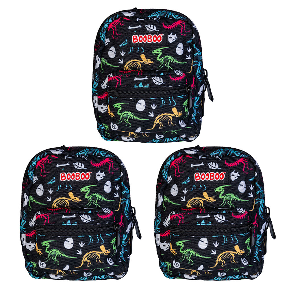 Buy 3PK MDI BooBoo Backpack Minis Dinosaur Fossil Mini Bag 11x15cm Kids ...