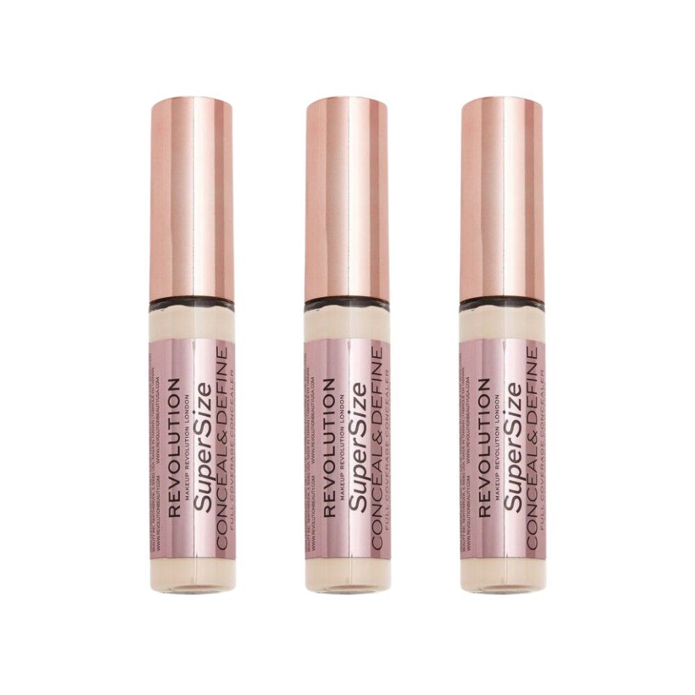 Buy 3PK Revolution 13g Super Size Conceal & Define Concealer C2 Beauty ...