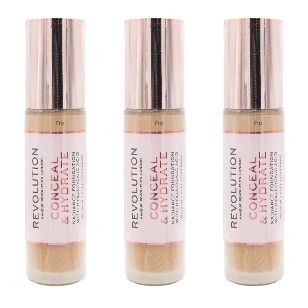 Buy 3PK Revolution Conceal & Glow Liquid Foundation 23ml Makeup ...
