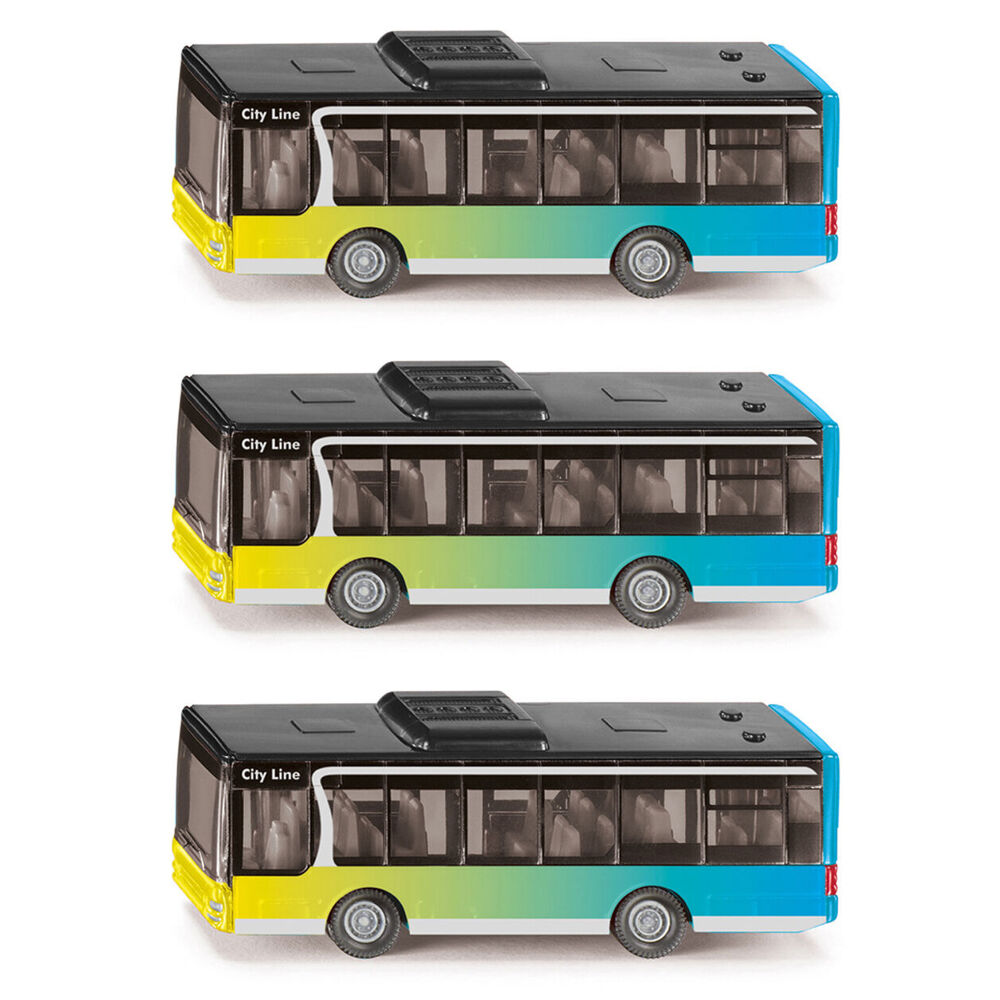 Buy 3PK Siku City Bus Diecast Miniature Model Vehicle Kids/Children ...
