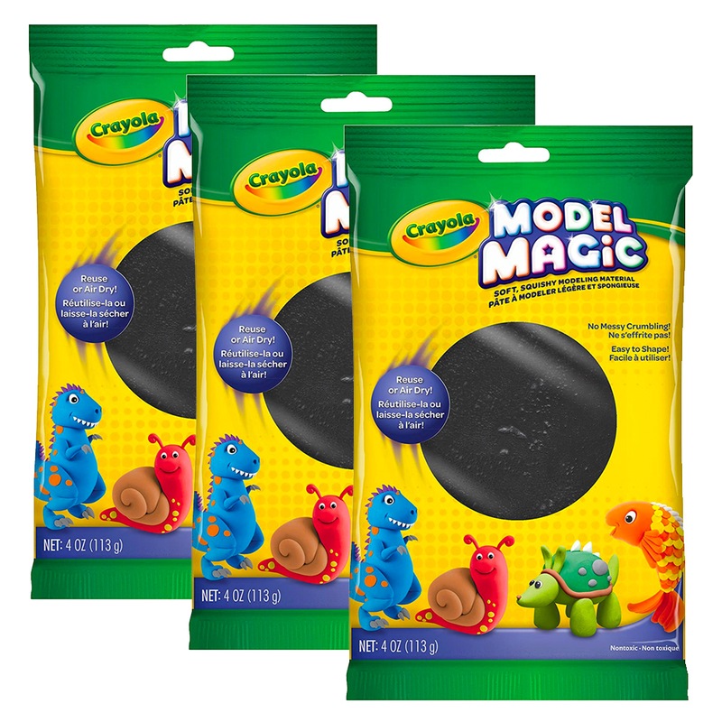 Buy 3x Crayola Childrens Creative Model Magic Squishy Modeling Material ...