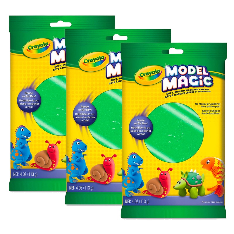 Buy 3x Crayola Childrens Creative Model Magic Squishy Modeling Material ...