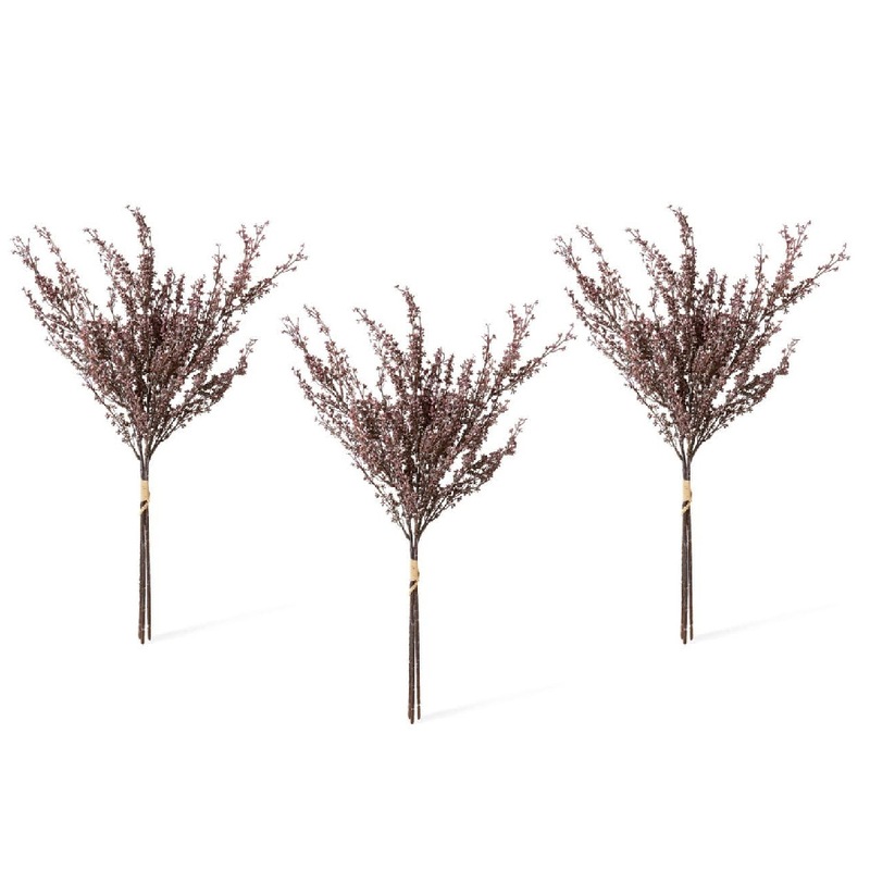 Buy 3x E Style 61cm Plastic Heather Decor Bundle Artifical Flower Dark ...