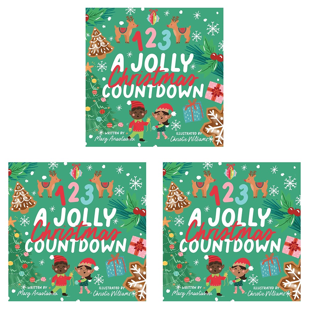 Buy 3PK 123 A Jolly Christmas Countdown Kids/Children Story Board Book 3y - MyDeal Australia