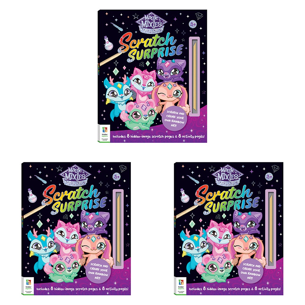 Buy 3x Hinkler Magic Mixies Mixlings Scratch Surprise Reveal Activity ...