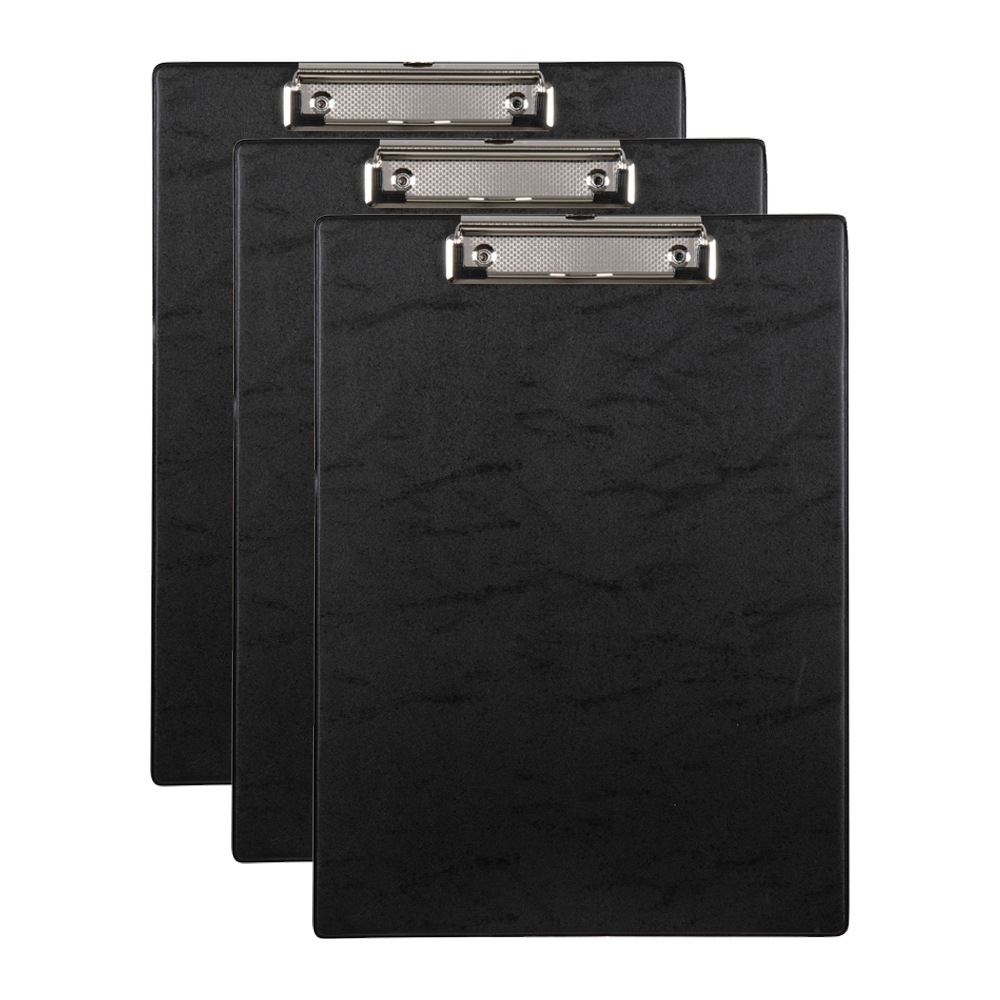Buy 3x Marbig A4 File Document PVC Paper Office Clipboard w/ Clip ...