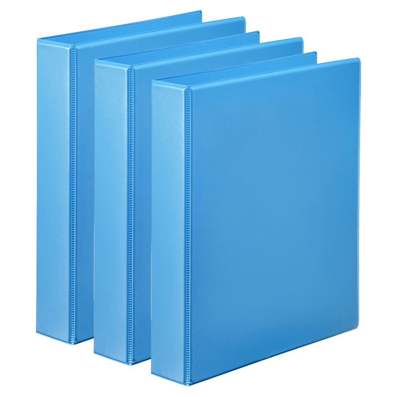 Buy 3x Marbig Clearview 4 D-Ring 50mm A4 Insert Binder File Paper Organiser Marine - MyDeal