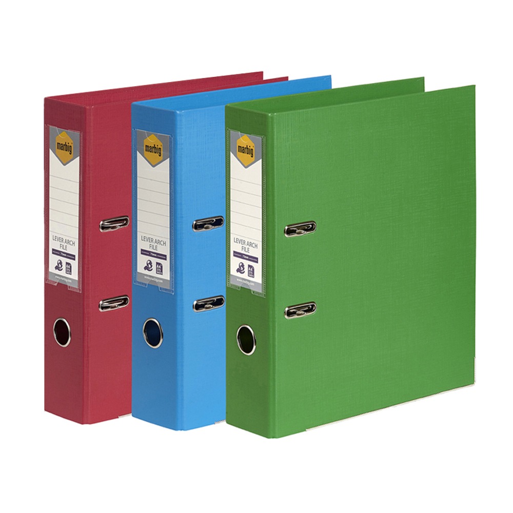 Buy 3x Marbig PE Lever Arch File Folder A4 Document Organiser Holder ...