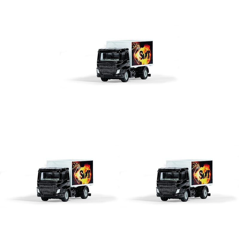 Buy 3x Siku 1107 Truck w/ Box Body Sixt Kids/Children Diecast Vehicle ...