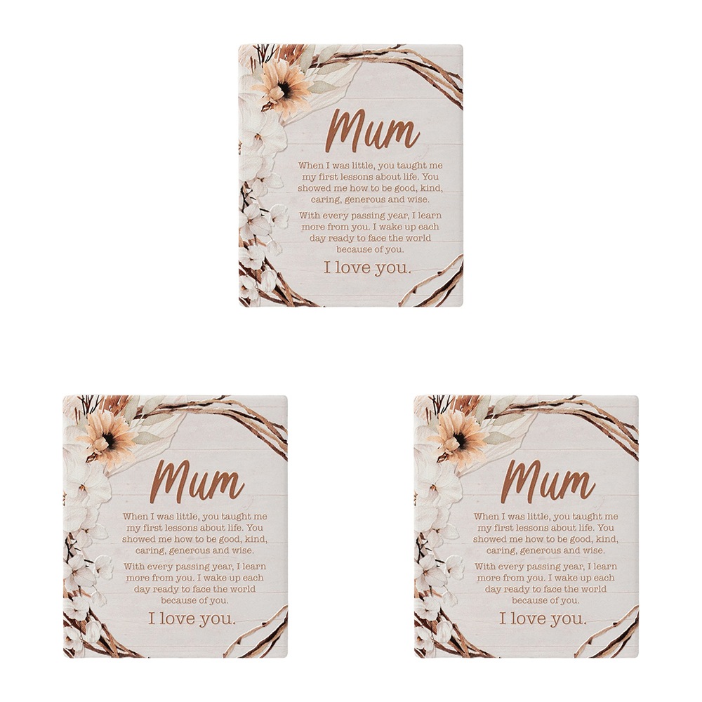 Buy 3x Splosh Home Sweet Home Ceramic Mum Verse Plaque Standing ...