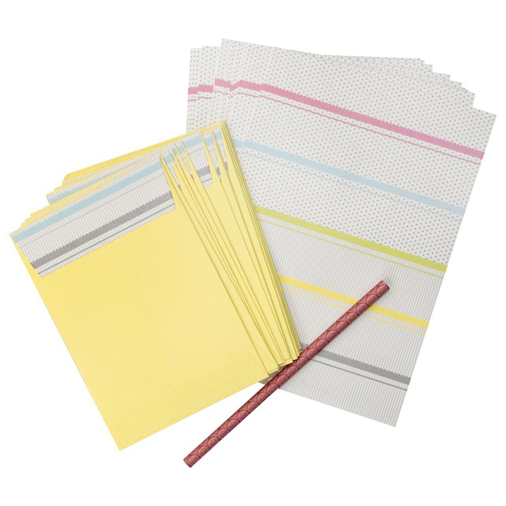 Buy 40pc Lantern Studios A5 Sheet/Envelope Writing Letters Stationery ...