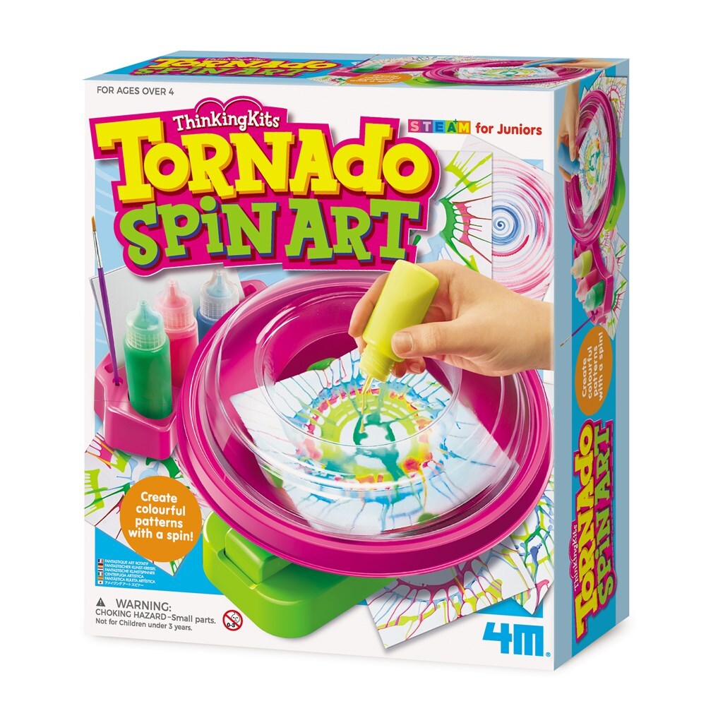Buy 4M ThinkingKits Tornado Spin Pattern Art Kids Craft Fun Activity ...