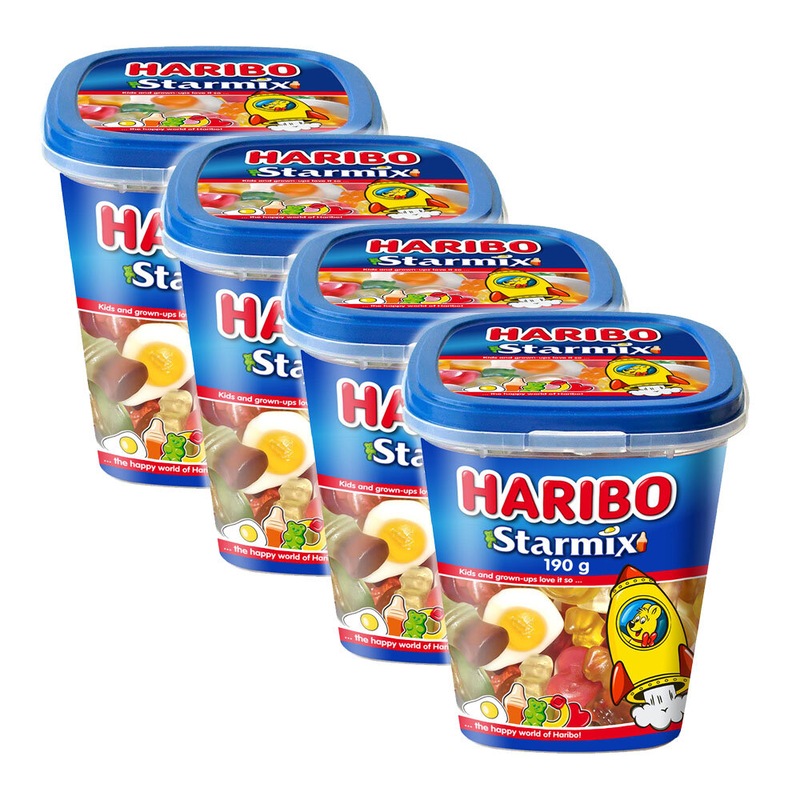 Buy 4pc Haribo 190g Starmix Car Cup Gummies Confectionery/Sweet/Candy ...