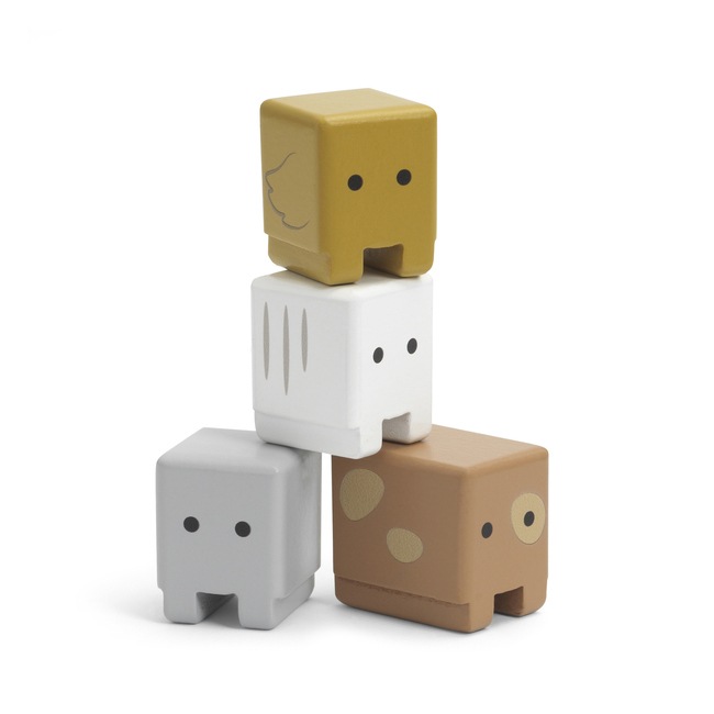 Buy 4pc Micki World Kids/Children Animal Set Fun Play Wooden Block ...