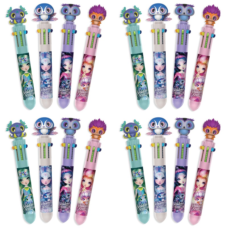 Buy 4PK Nebulous Stars 10-Colour Ballpoint Pen Kids School Writing ...