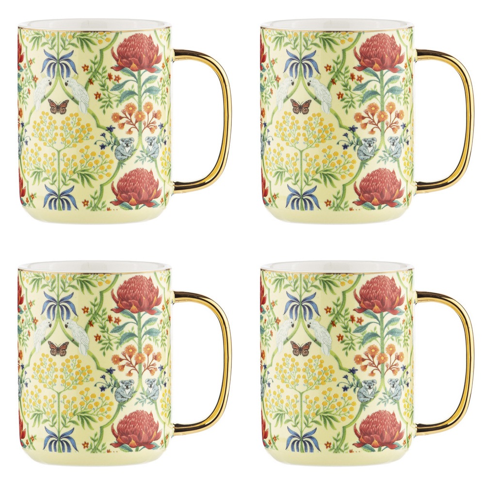 Buy 4x Ashdene Matilda 340ml/11.5cm Tea/Coffee Mug Drink Cup New Bone ...