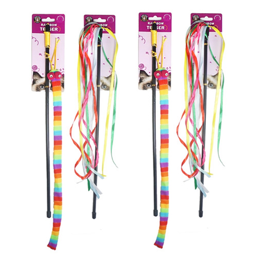 Buy 4x Dudley's World Of Pets Rainbow Interactive Cat Pet Play Toy ...