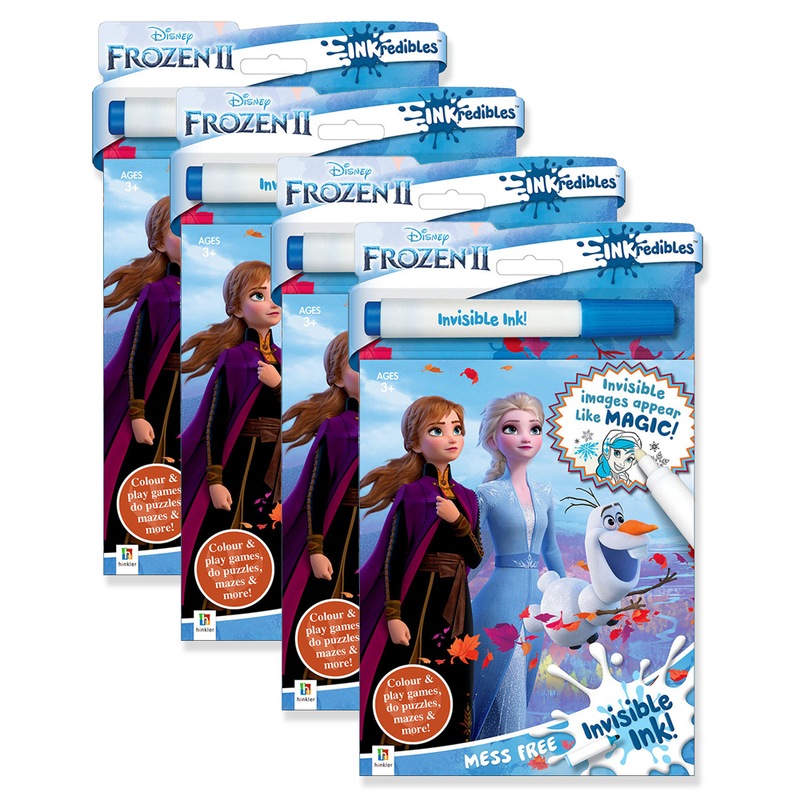 Buy 4x Inkredibles Frozen 2 Invisible Ink Colouring Activity Kit Kids ...