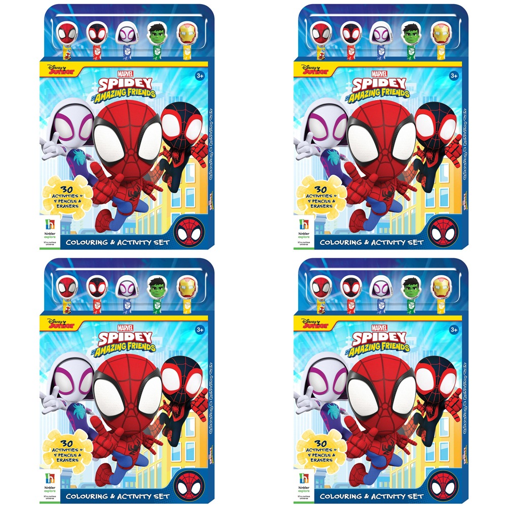 Buy 4x Kaleidoscope Spidey & His Amazing Friends Kids Colouring ...