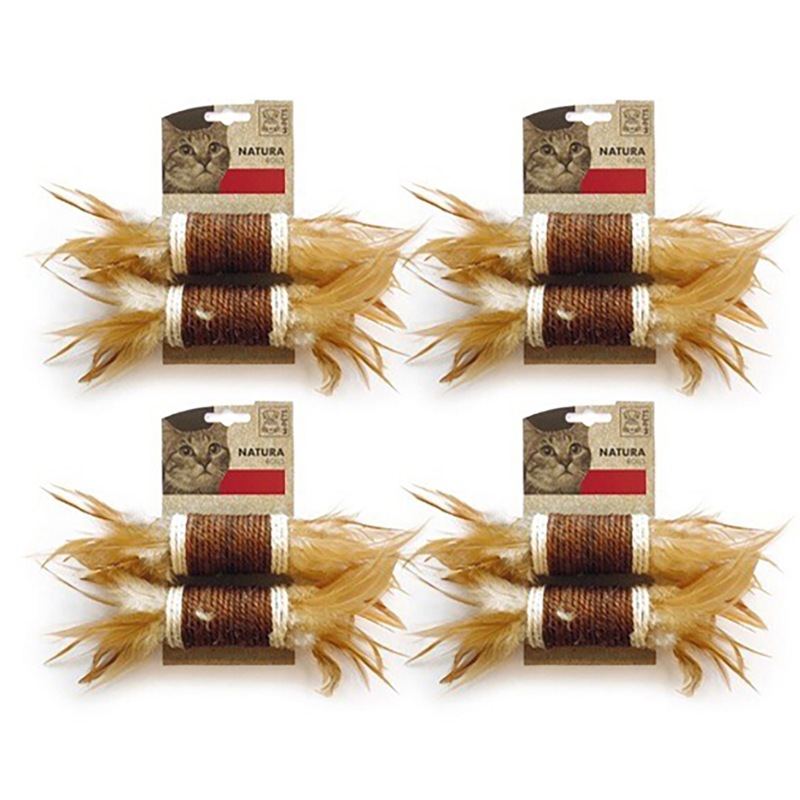 Buy 4x M-Pets 24cm Natura Raffia String Roll Cat/Kitten Pet Interactive ...