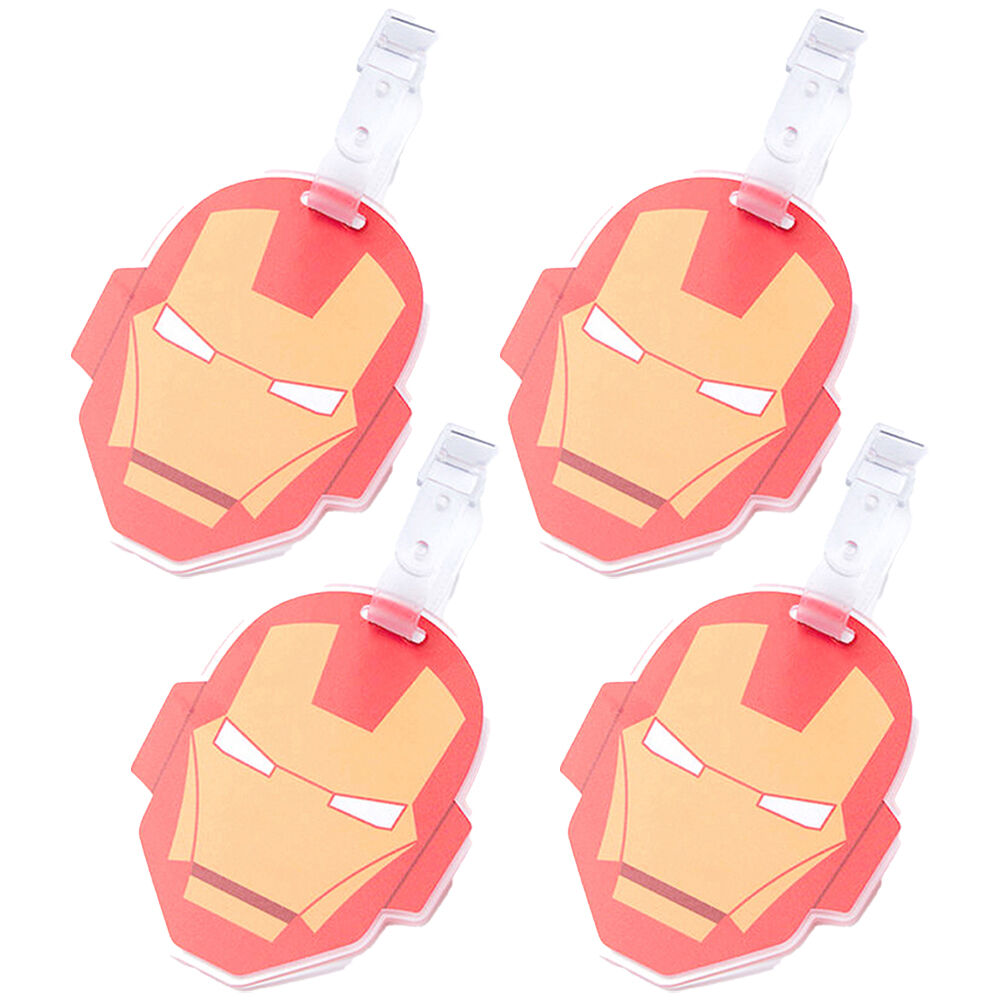 Buy 4x Marvel Luggage Tag Suitcase Identity Name/Address Label Bag ...