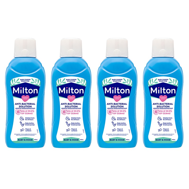 Buy 4x Milton Concentrated Anti-Bacterial Disinfectant 500ml Solution f ...