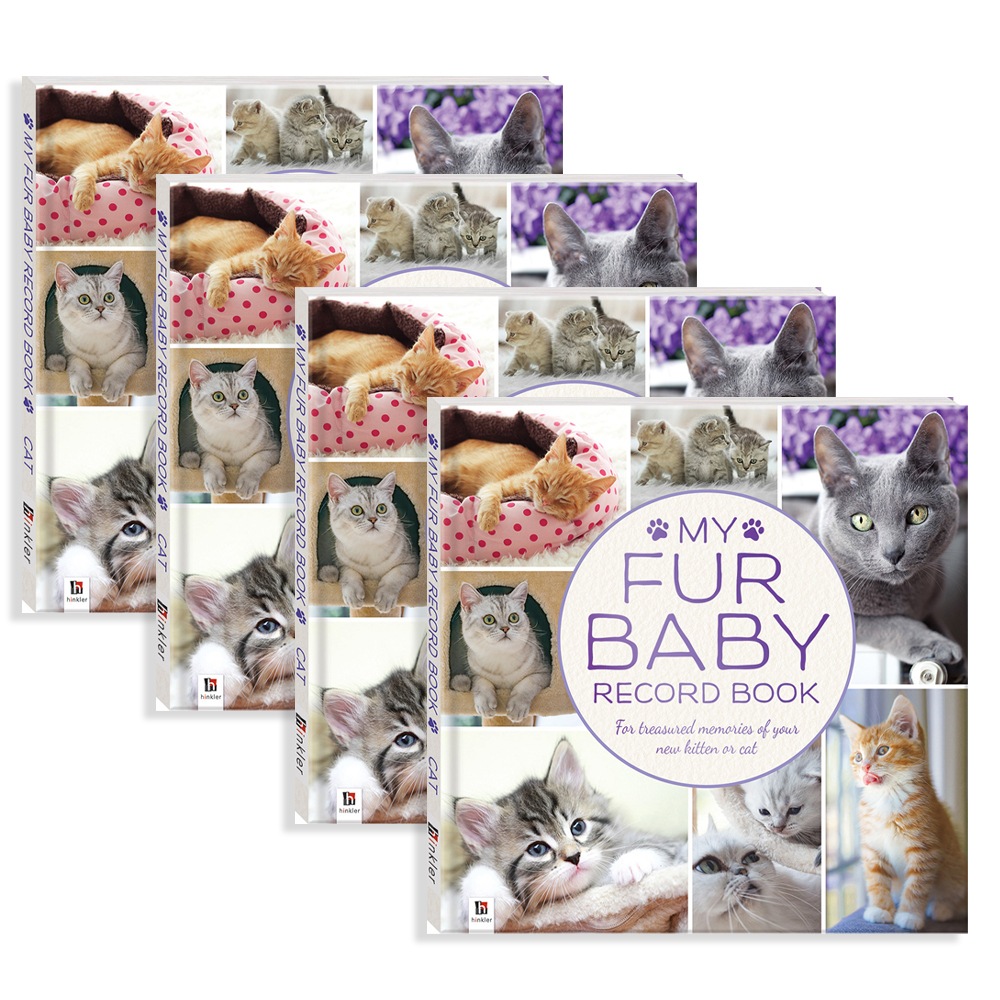 Buy 4x Paper Journey My Fur Baby Record Book Cat Memory Keepsake Book ...