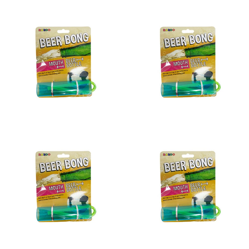 Buy 4x Razoo Beer Bong Drinking Game Fun Party Activity Compact ...