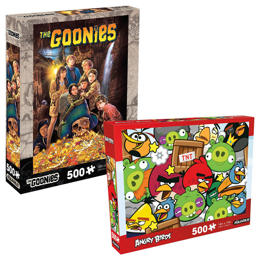 Buy 500pc Aquarius Angry Birds & The Goonies Jigsaw Puzzle Kids Game ...