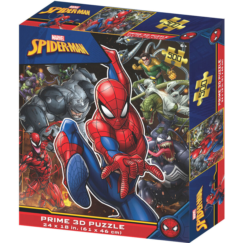 Buy 500pc Prime Marvel Spider-Man 3D Jigsaw Puzzle Kids/Children Game ...