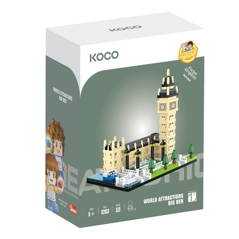Buy 523pc Koco Big Ben Kids/Children Building Bricks/Blocks Assemle ...