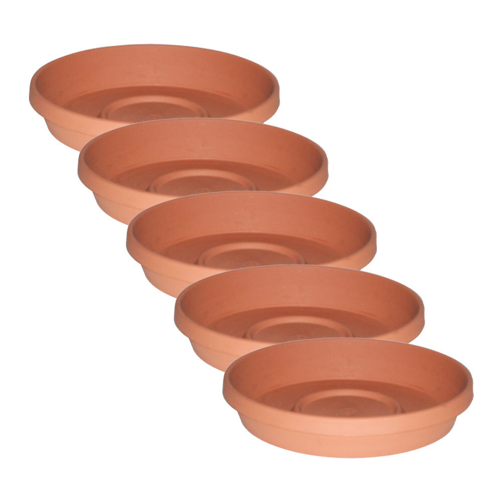 Buy 5x Homeleisure Planterra Planter Pot Saucer 300mm Terracotta Garden ...