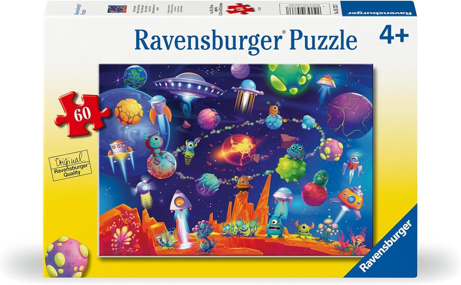 Buy 60pc Ravensburger Space Aliens Jigsaw Puzzle Game 36x26cm Kids ...