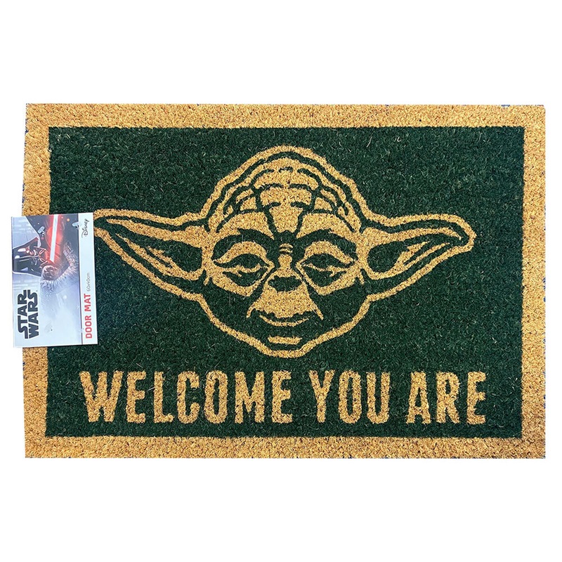 Buy 60x40cm Star Wars Classic Yoda Door Mat 'Welcome You Are' Home ...