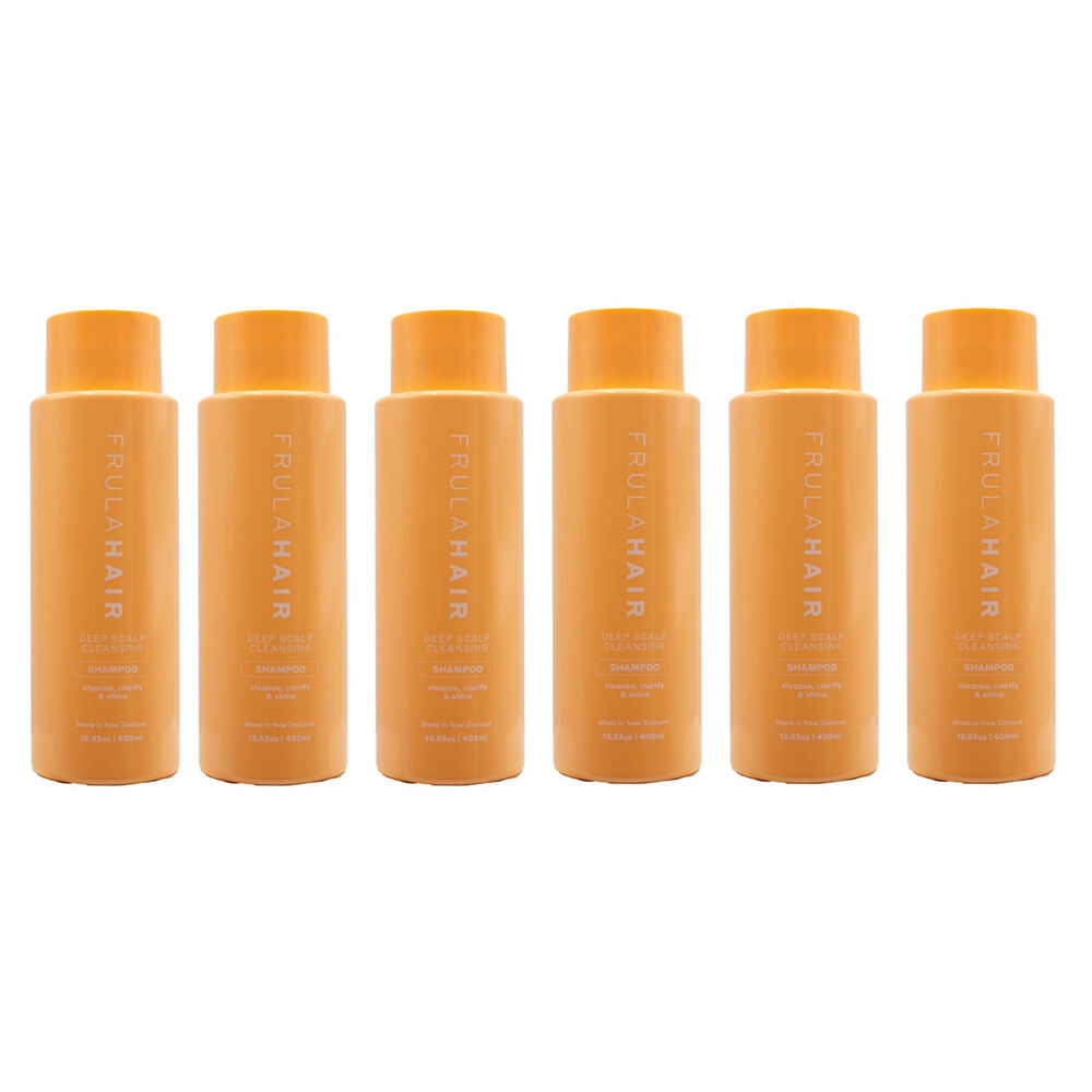 Buy 6PK Frula Skin Hair Deep Scalp Cleansing Shampoo 400ml Nourishing ...