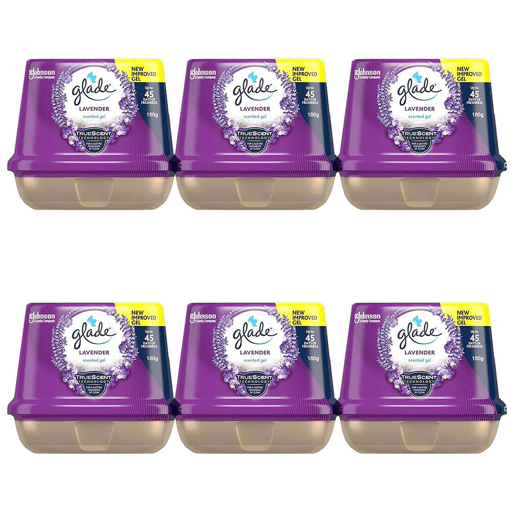 Buy 6PK Glade Solid Scented Gel Air Freshener Odour Eliminator 180g ...