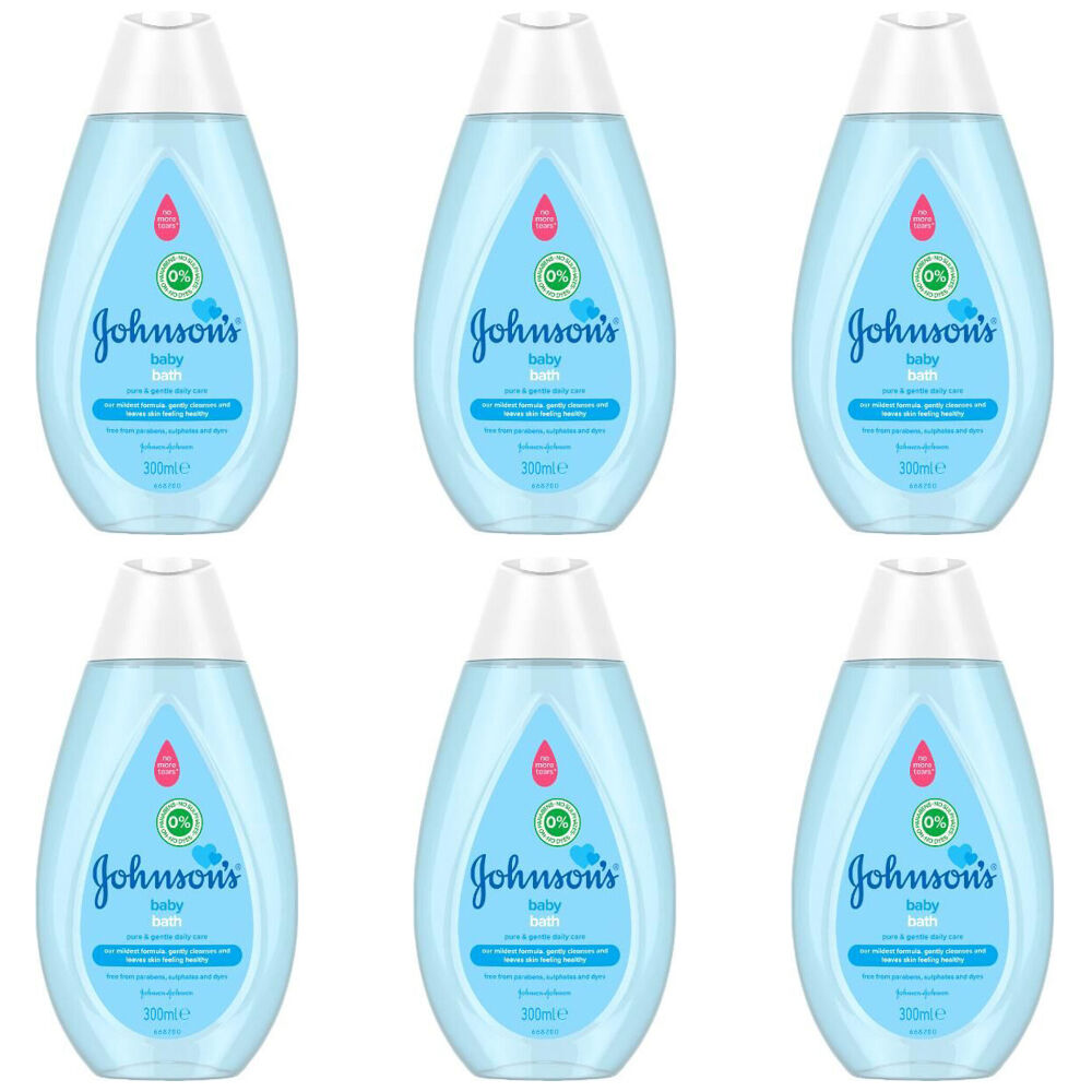 Buy 6PK Johnson's No More Tears Baby Bath Liquid Soap 300ml Paraben ...