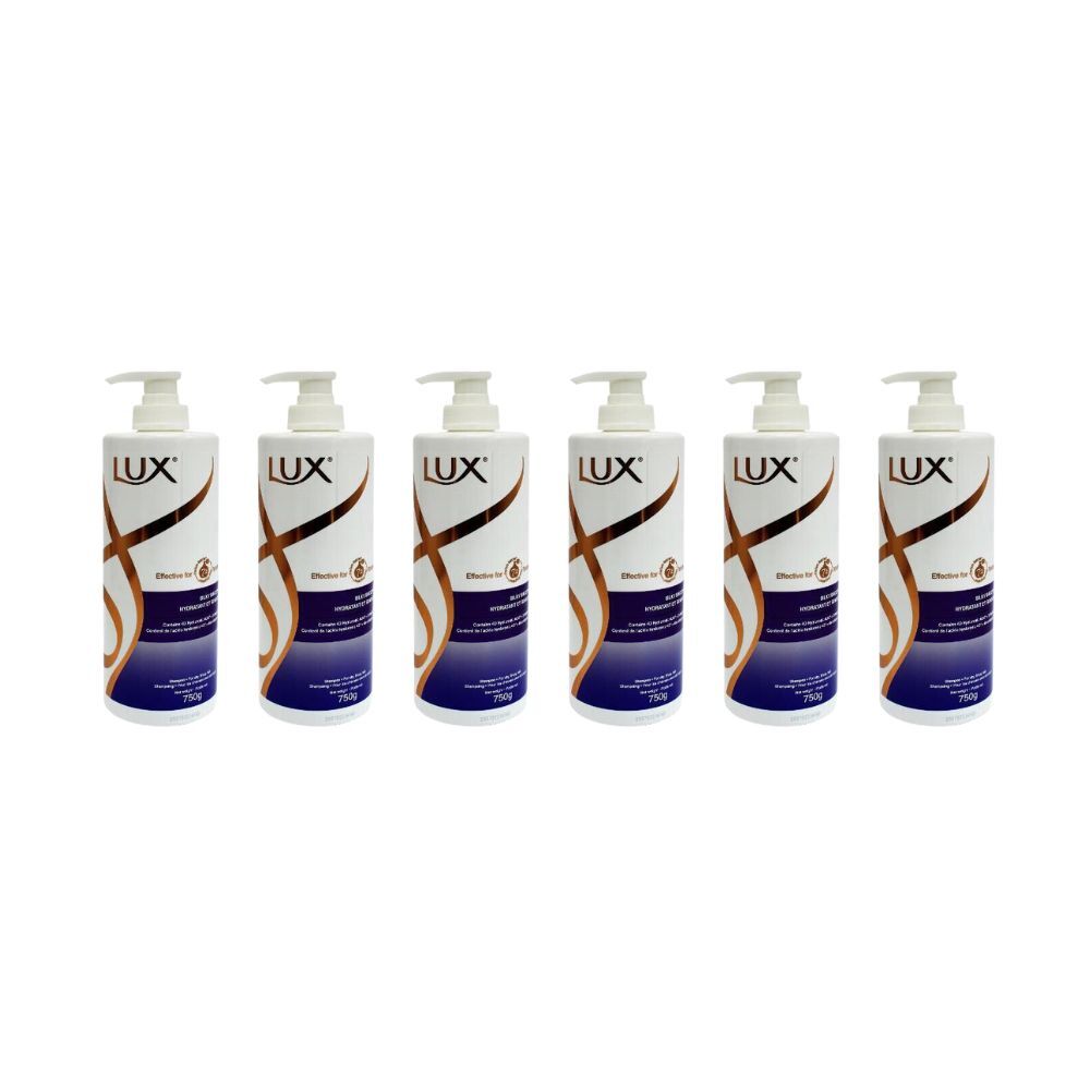 Buy 6PK Lux Silky Smooth Shampoo Bottle Pump 750ml Nourishing Care Dry ...