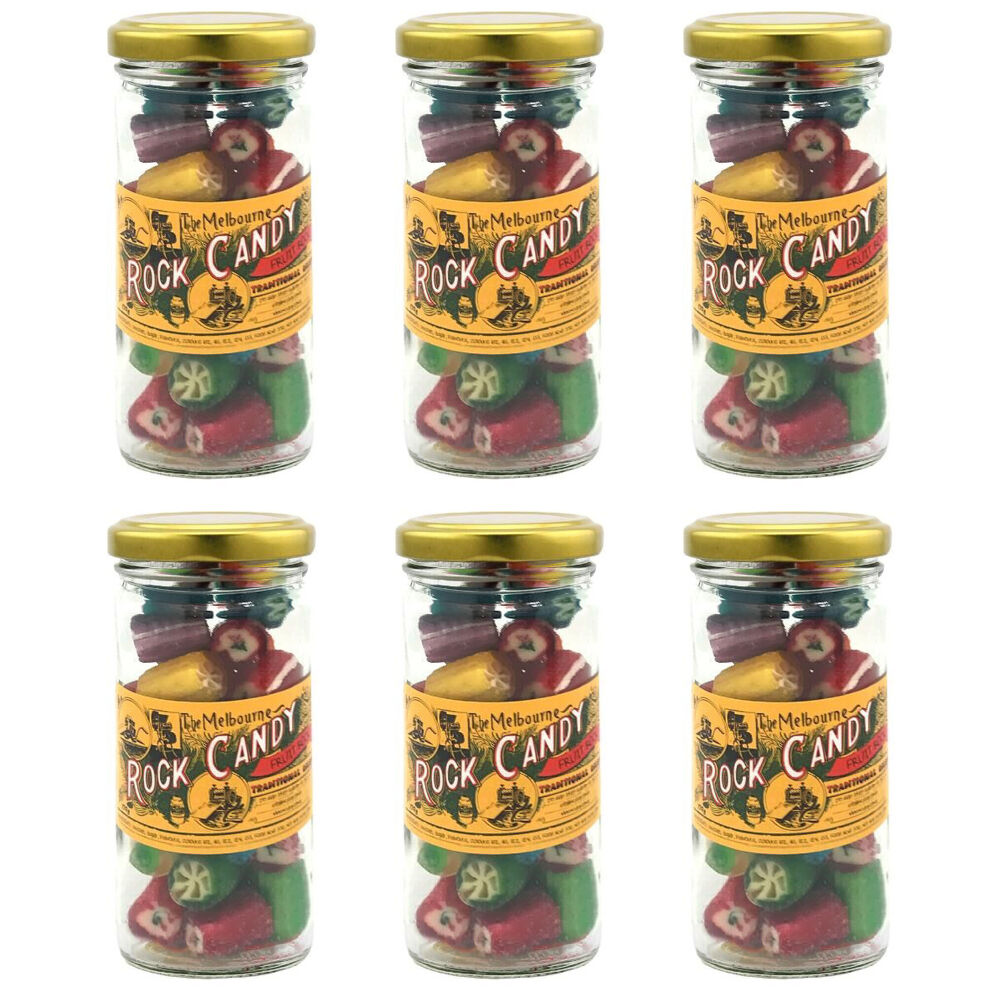 Buy 6PK Melbourne Fruit Rocks Rock Candy Sweet Confectionery Lollies ...