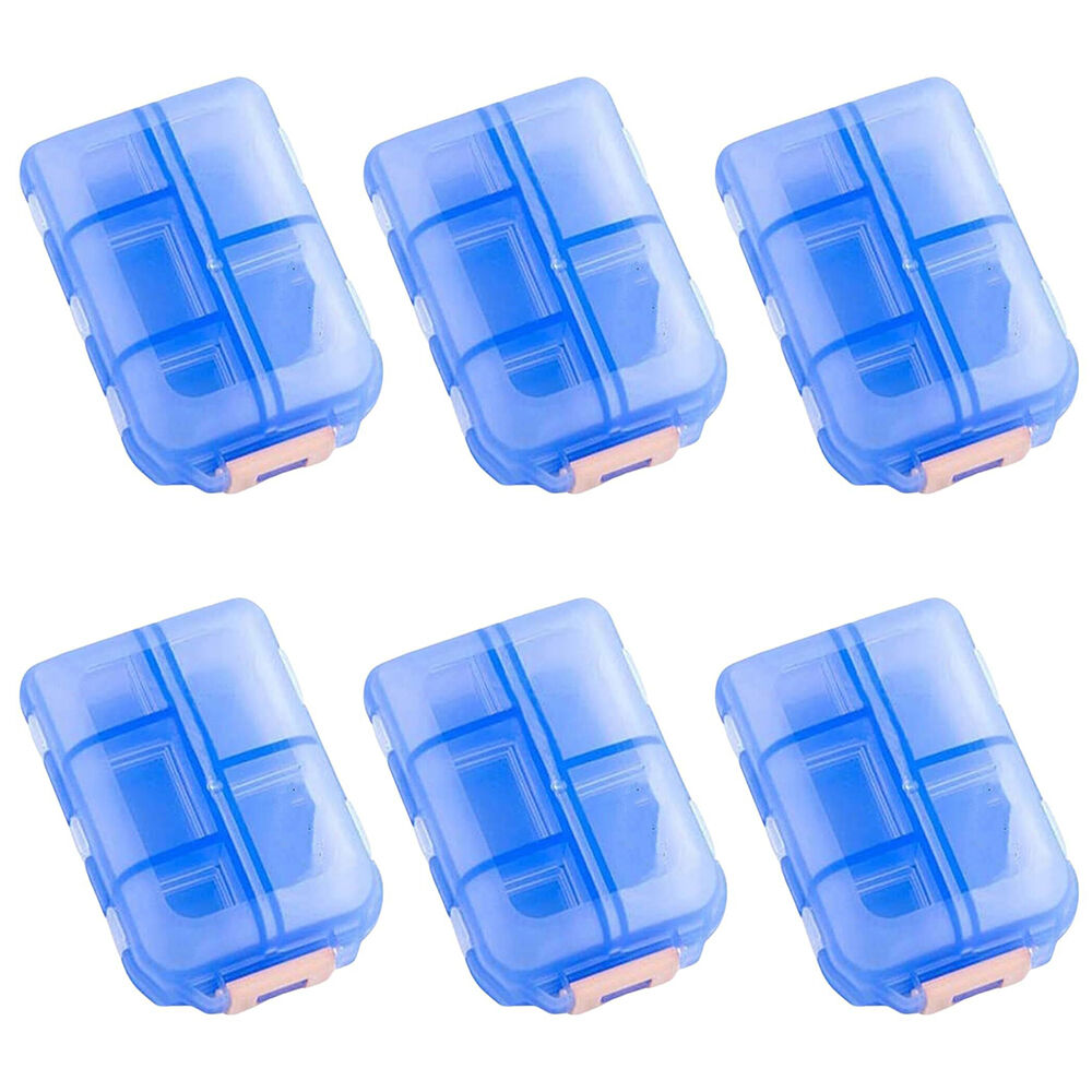 Buy 6PK Wish Supplement Pill Container Box w/ Display 10 Compartments ...